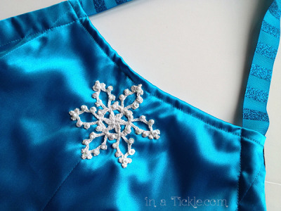 Dress-up Apron for a Little Snow Queen - In A Tickle
